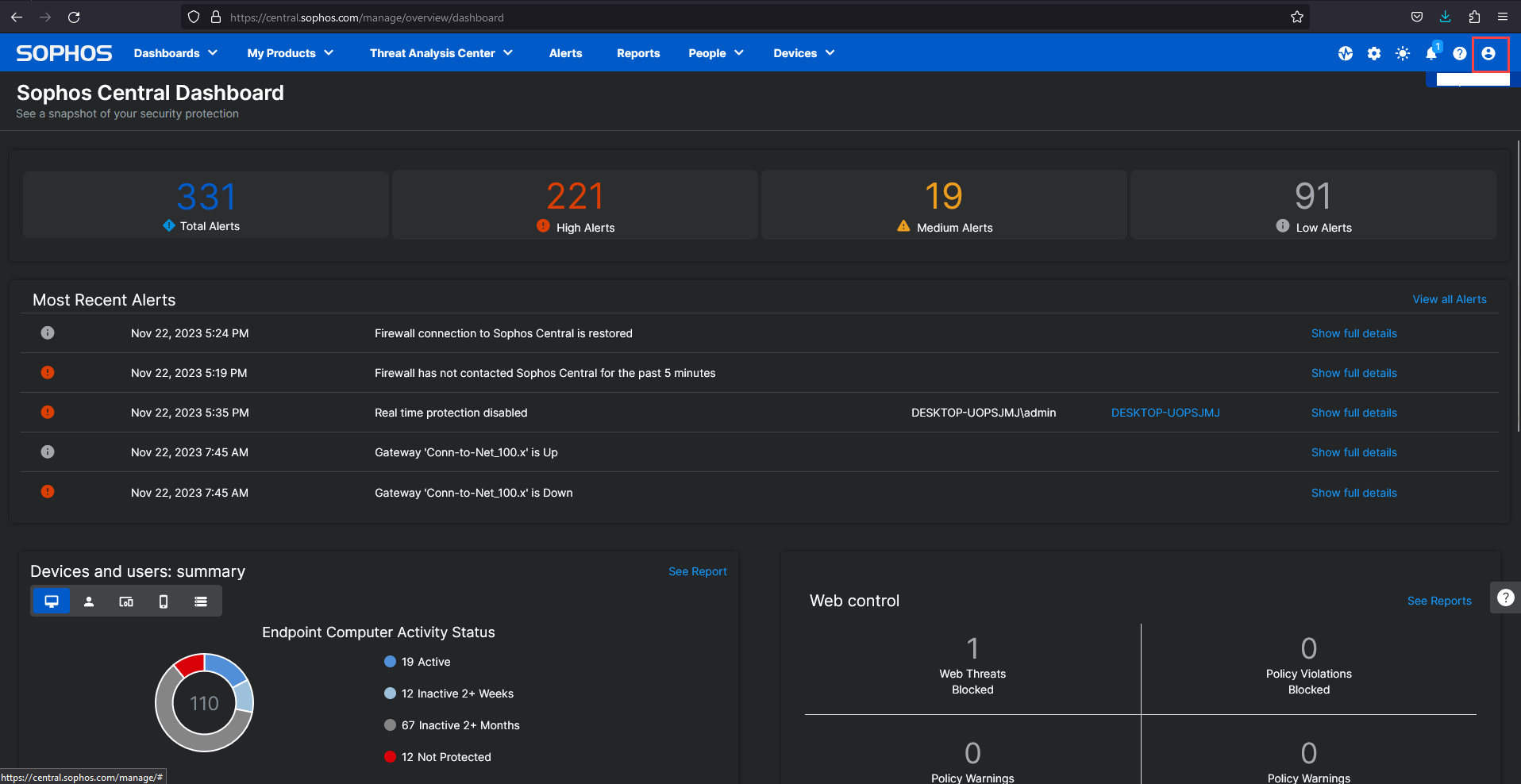 Hướng dẫn activate license Sophos Firewall trên Sophos Central ...