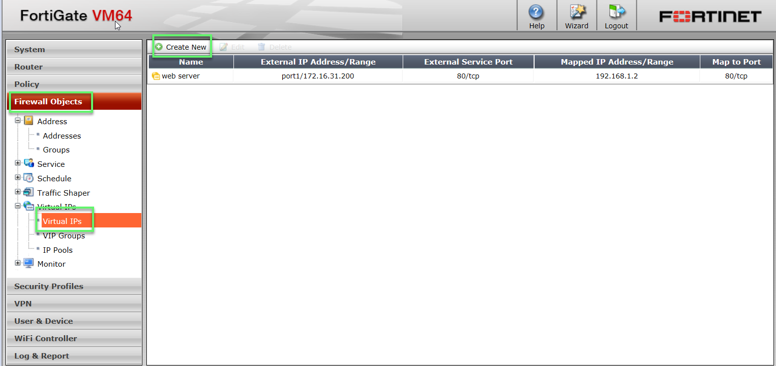 Fortigate: Hướng dẫn Nat port cho Web Server trên Fortigate ...