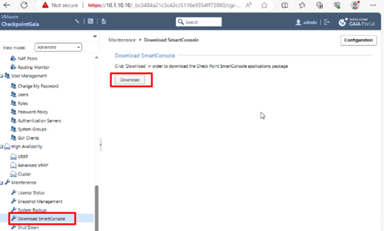 CHECKPOINT FIREWALL R81.20: HƯỚNG DẪN CẤU HÌNH KẾT NỐI SMARTCONSOLE VỚI ...